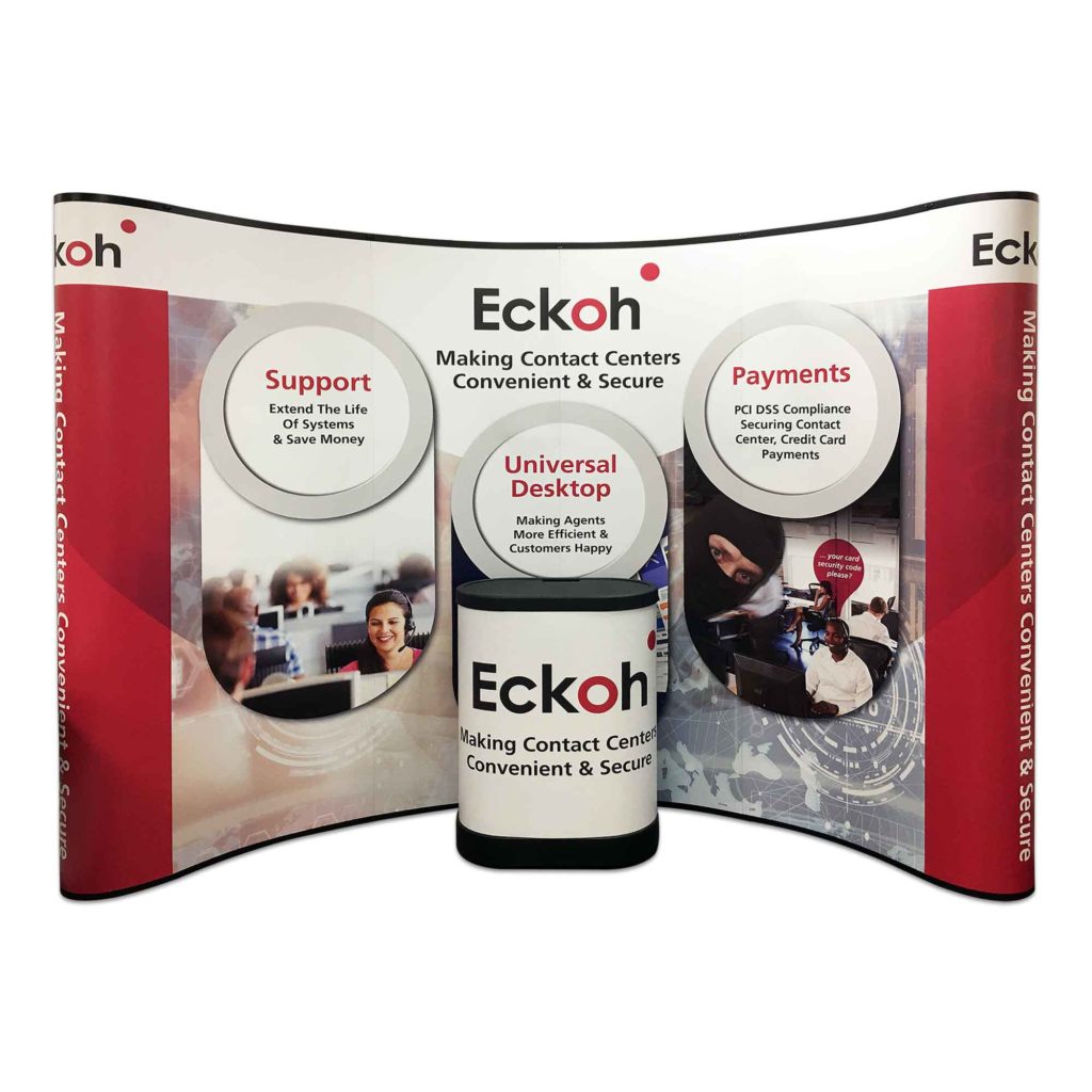 10' Curved Pop Up Display | Trade Show Displays | Irvine Orange County Ca