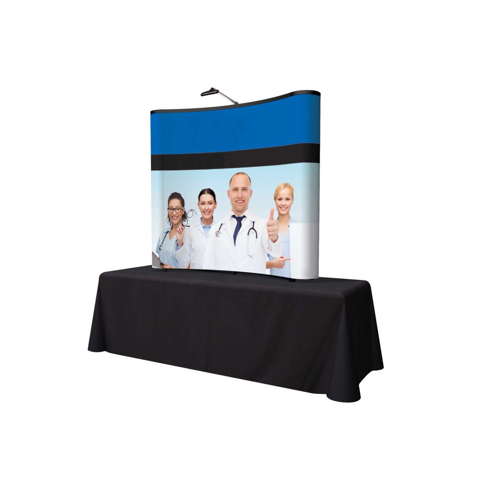 6ft Curved Table Top Pop Up Display Archives - Irvine Printing & Displays