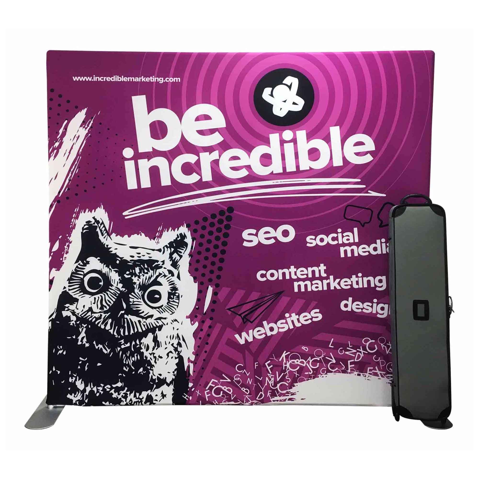 8' Snap Frame Straight Shape Display | Trade Show Displays | Irvine ...