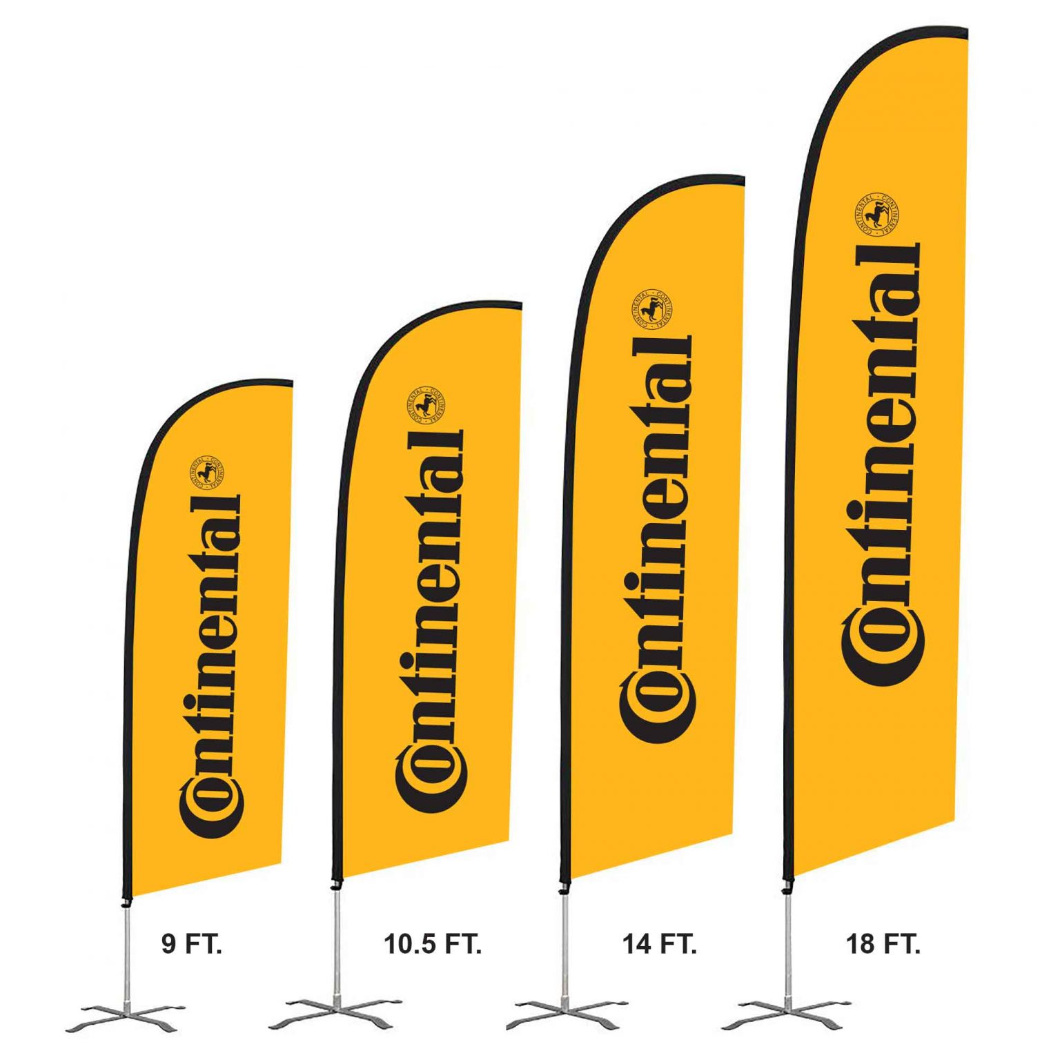 Premium Angled Flags | Irvine, Orange County Ca