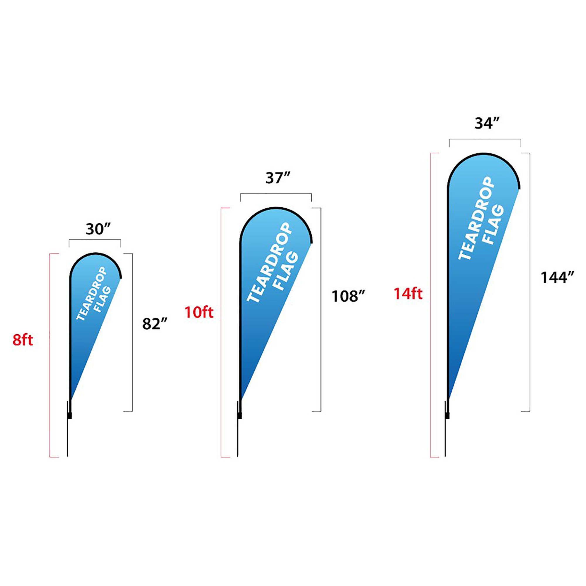 Large Single Sided Feather Banner Stand | Irvine, Orange County Ca